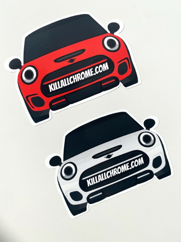 KillAllChrome Mini Silhouette Sticker – KillAllChrome®