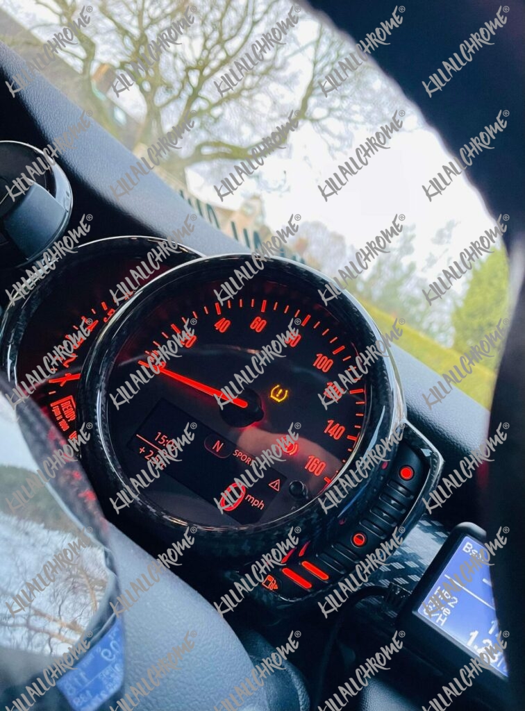 For MINI Gen 3 Speedometer Surround – Genuine Carbon Fibre – KillAllChrome®