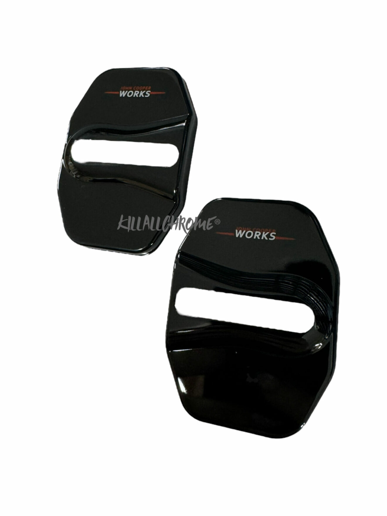 Mini Door Latch Covers Pair Jcw Gloss Black Killallchrome®