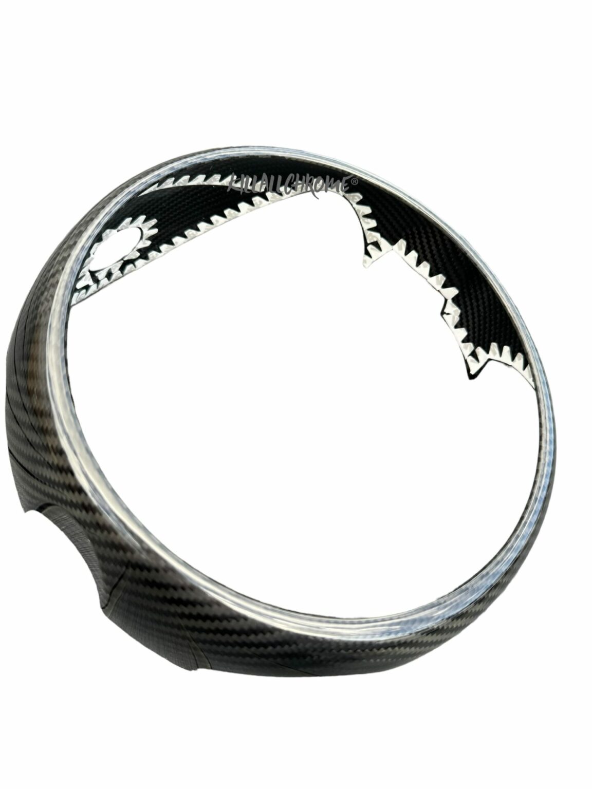 MINI Centre Dashboard Speedo / Sat Nav Console Cover Genuine Carbon ...