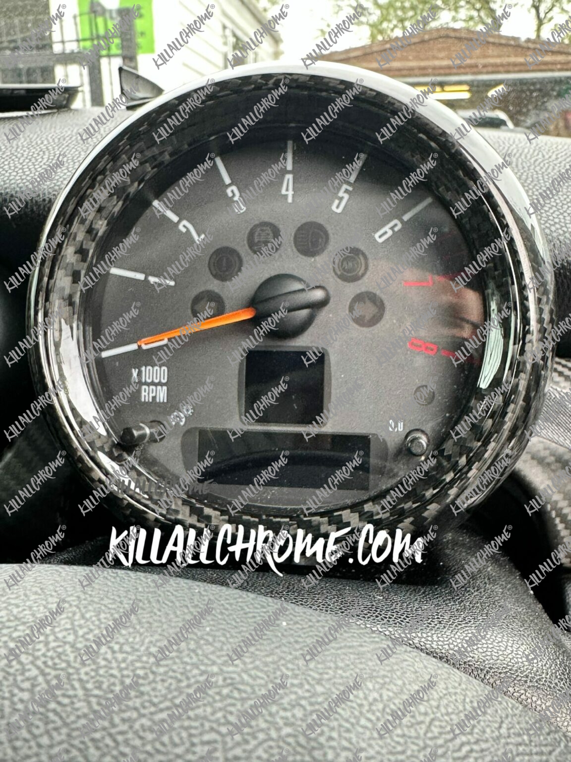 For MINI Tachometer Rev Counter Genuine Carbon Fibre 3 Piece Cover R55 ...